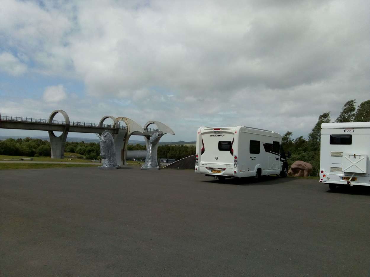 Parking Falkirk Wheel Motorhome stopover in [Falkirk / Scotland ...
